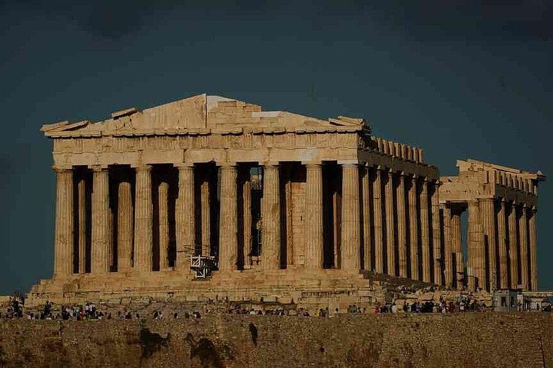 Scaffolding removed from Parthenon | The Arkansas Democrat-Gazette ...