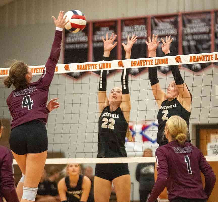 Pottsville downs Huntsville in four sets to claim 4A-North regional ...