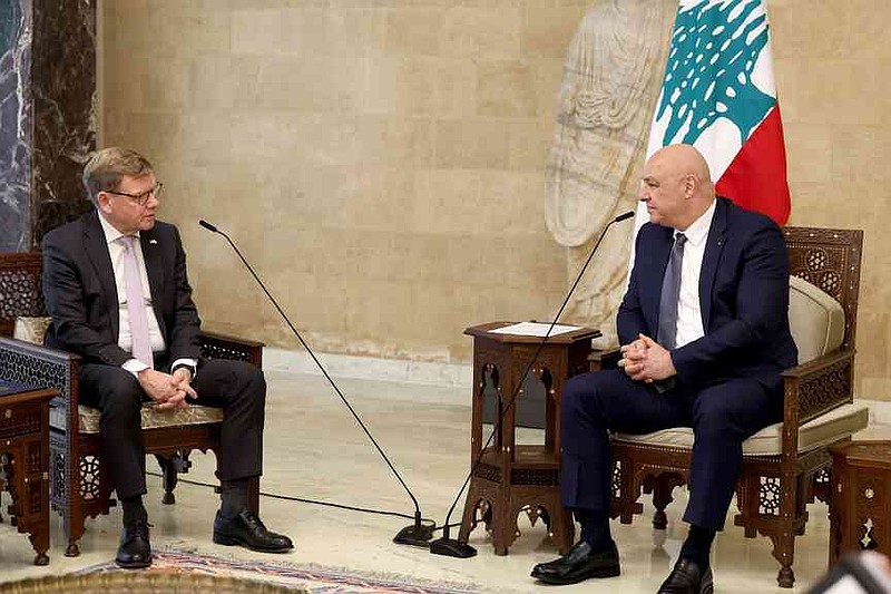 Aoun: Lebanon ceasefire with Israel must be mutual | Northwest Arkansas ...