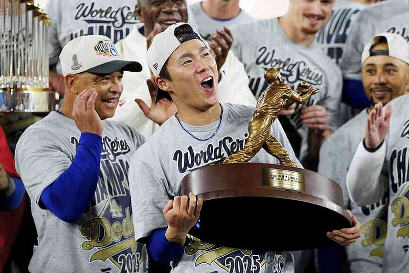 Yamamoto’s heroics spur Dodgers to title repeat | The Arkansas Democrat ...