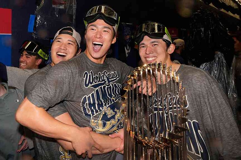Yamamoto’s heroics spur Dodgers to title repeat | The Arkansas Democrat ...