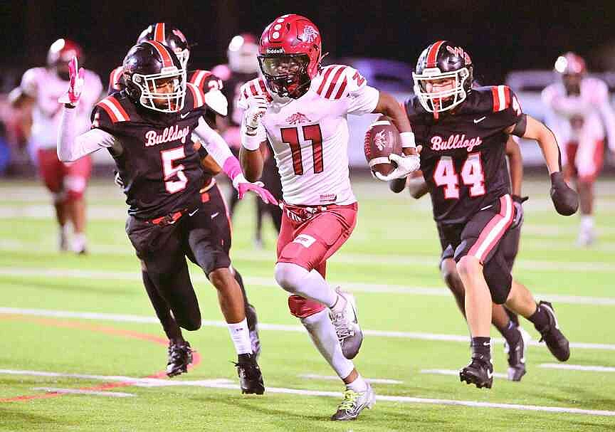 Pine Bluff linebacker swings game with interception TD; Zebras beat ...