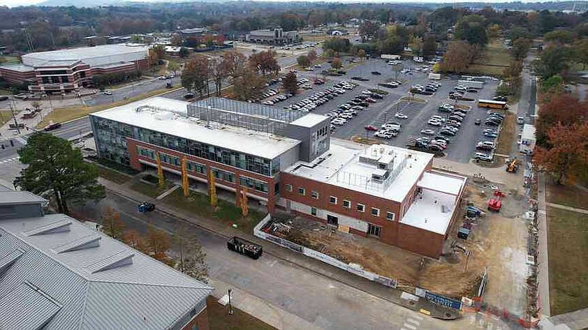 Exterior structure of UAFS Windgate Art & Design Building complete ...
