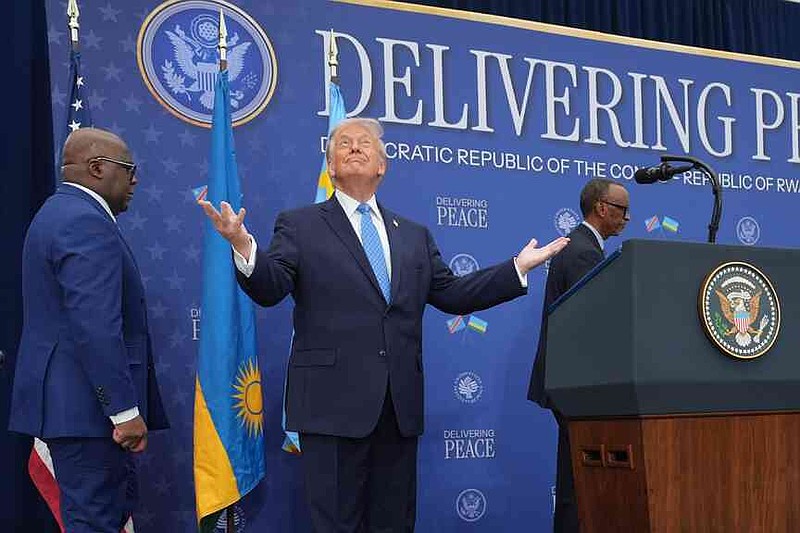 Trump lauds Congo, Rwanda deal | Northwest Arkansas Democrat-Gazette