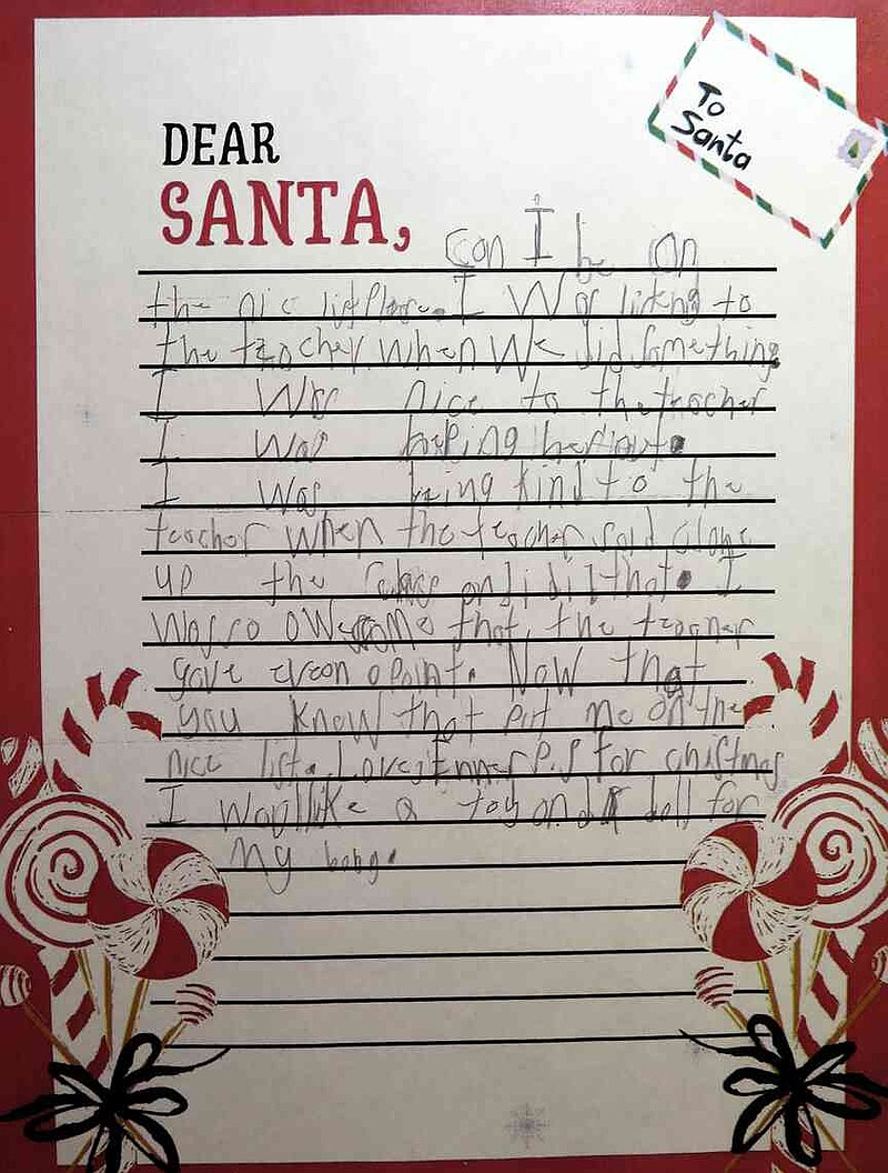 Decatur Northside Elementary Letters to Santa | Westside Eagle Observer