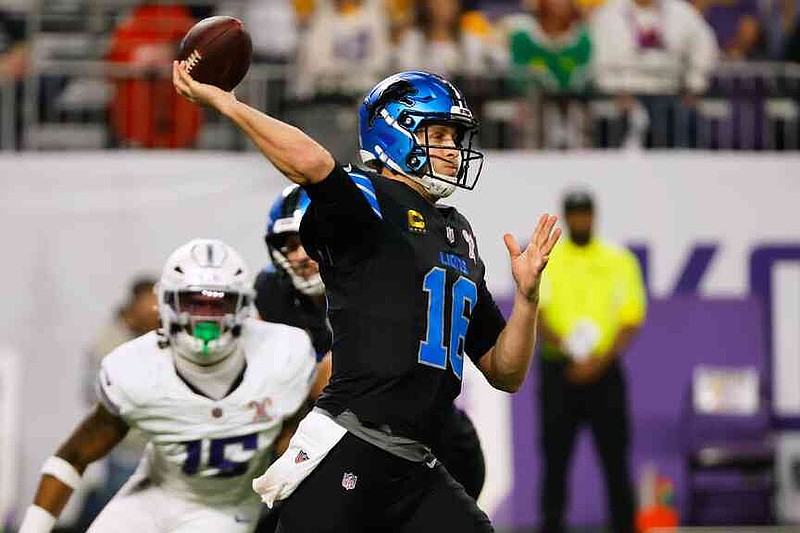 Former Arkansas Razorback TeSlaa catches TD for Lions in loss to ...