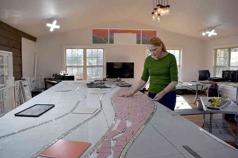 Bella Vista artist Stevens creating mosaic mural for Oz Trails Bike ...