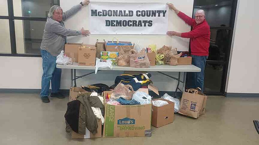 PHOTO: Democrat Club donates to Crosslines | The McDonald County Press