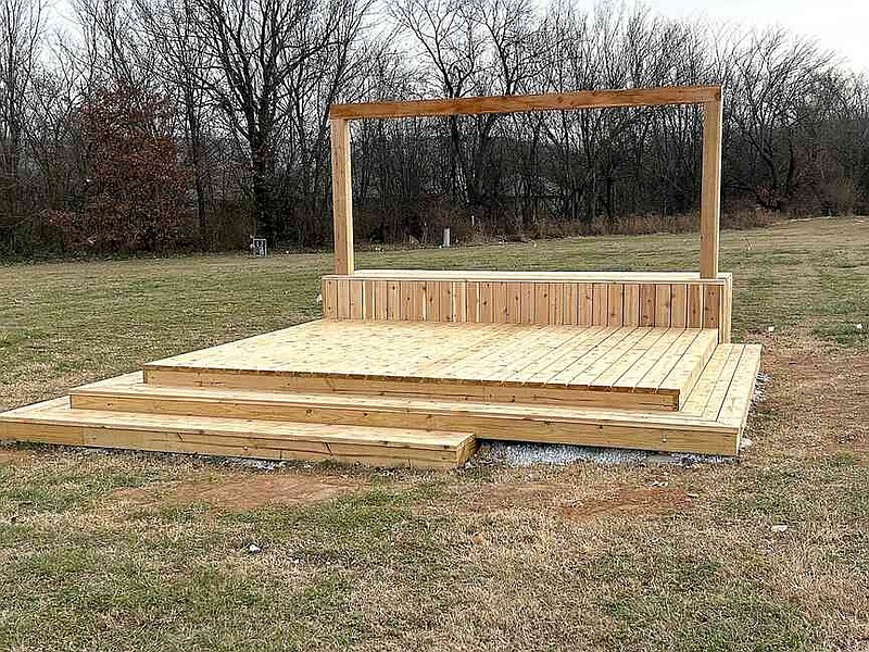 Construction continues on library’s ‘outdoor living room’ | The ...