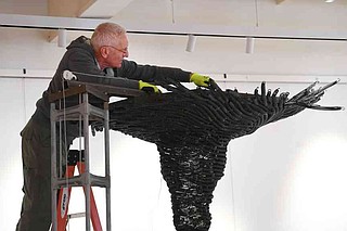 Tornado Town sculpture makes its final rotation with artist duo ...