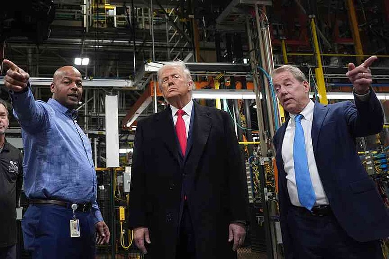 Trump visits Ford pickup truck factory, aiming to promote his efforts ...