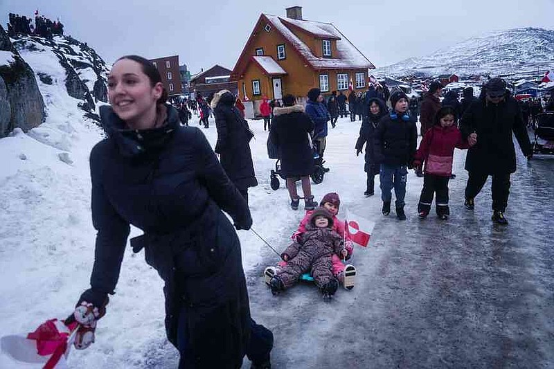 Thousands march in Greenland to support Arctic island in the face of ...