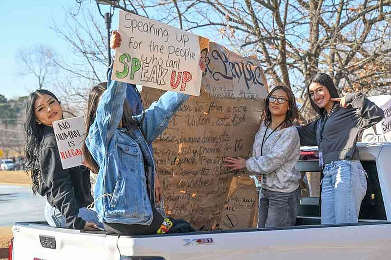 PHOTOS: Springdale students stage walkout to protest ICE | Northwest ...