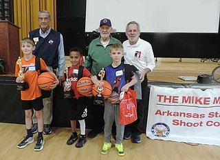 Winners in the 8- and 9-year-old boys category are Wyatt Tackitt, front ...