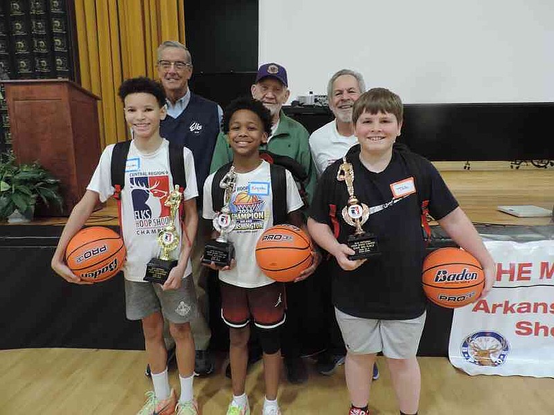 Winners in the 10- and 11-year-old boys category are Jayden Gilyard ...