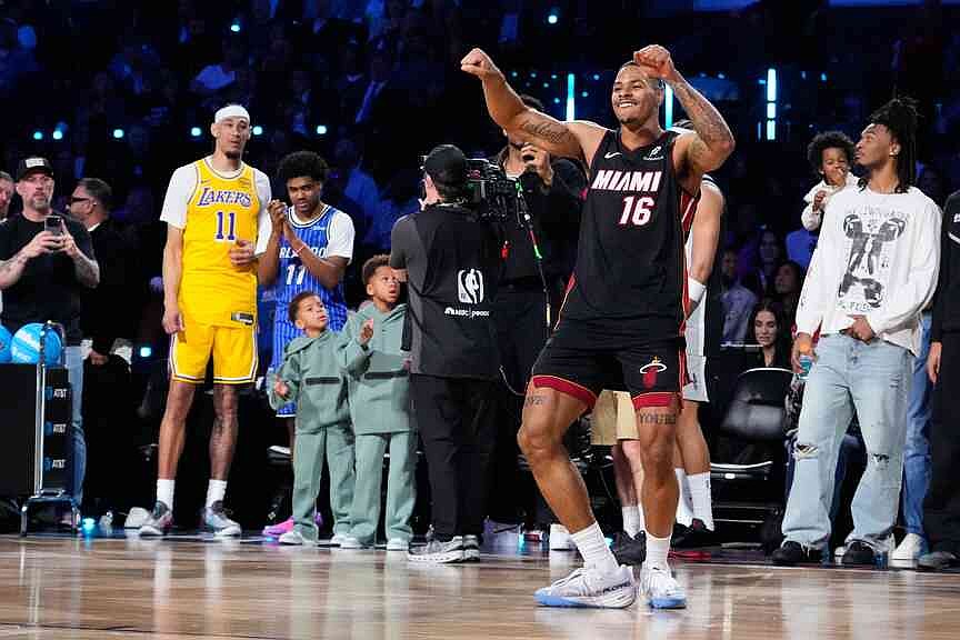 Heat’s Johnson tops rookie for slam dunk title | The Arkansas Democrat ...