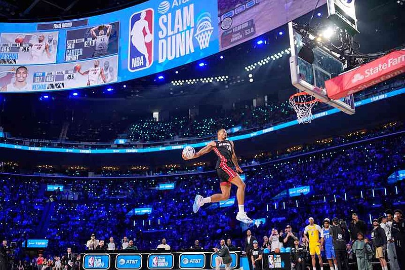 Heat’s Johnson tops rookie for slam dunk title | The Arkansas Democrat ...