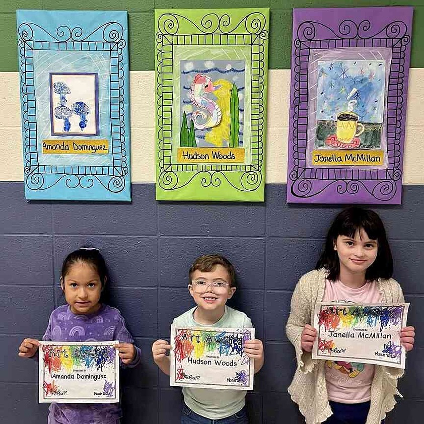 Young artists recognized with March Art Awards at Gentry Primary ...