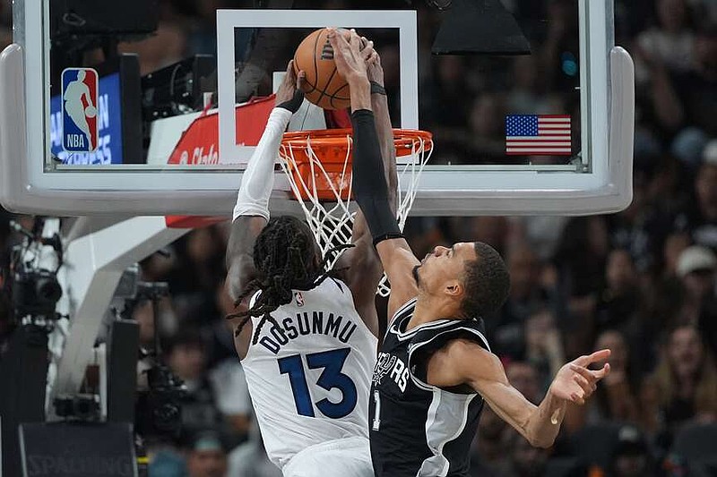 Wemby’s big game spurs San Antonio | The Arkansas Democrat-Gazette ...