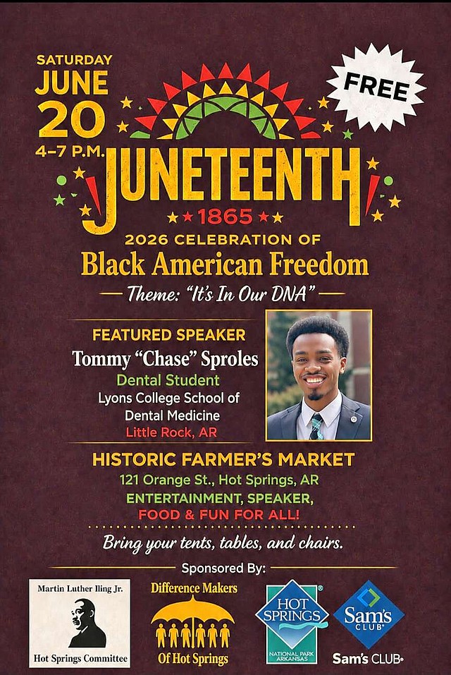 WATCH | Hot Springs annual Juneteenth celebration set for June 20 | Hot ...