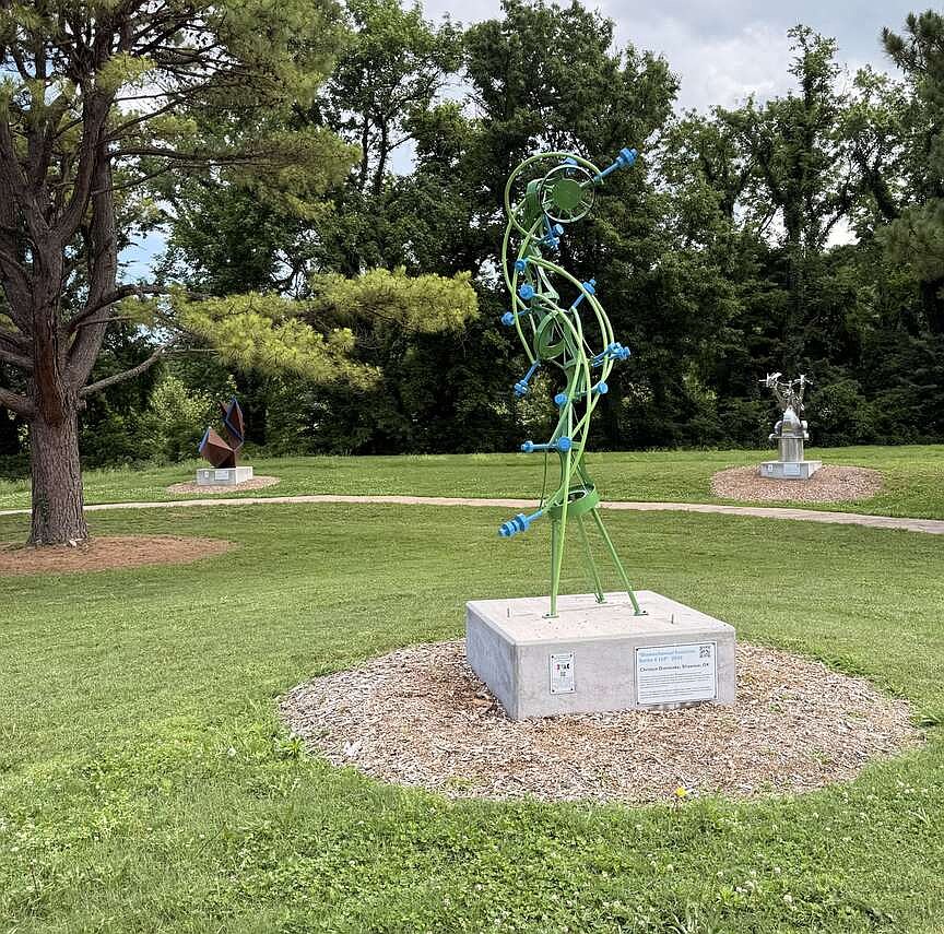 New sculptures placed along Blue Bird Trail | The Arkansas Democrat ...