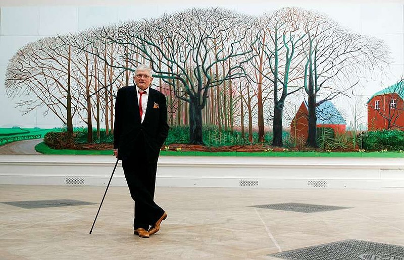 David Hockney, iconic British artist known for his colorful landscapes ...