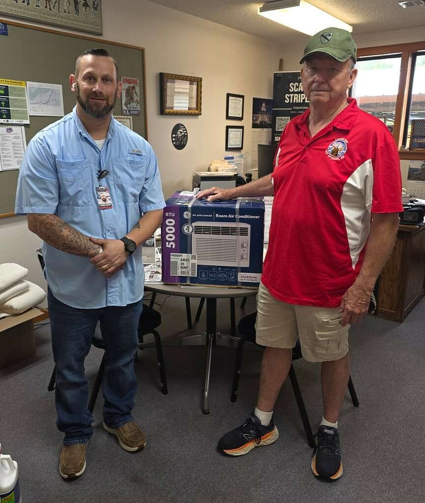 Elks donate AC unit to veteran through Scars and Stripes | Hot Springs ...