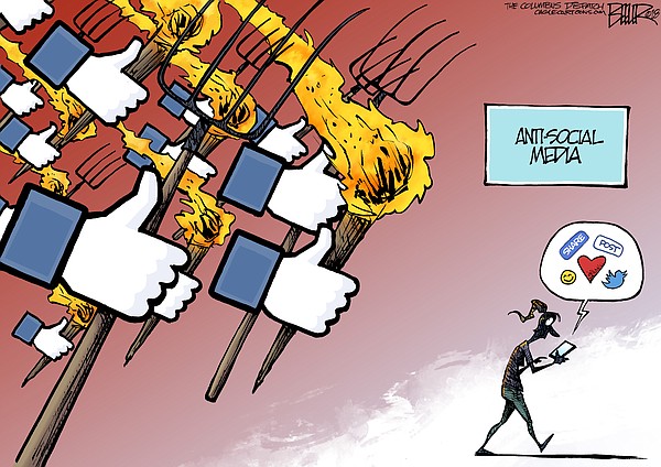 Beeler cartoon: Anti-social media