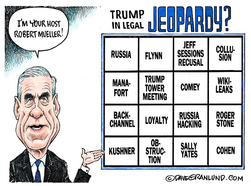 Granlund cartoon: Legal jeopardy