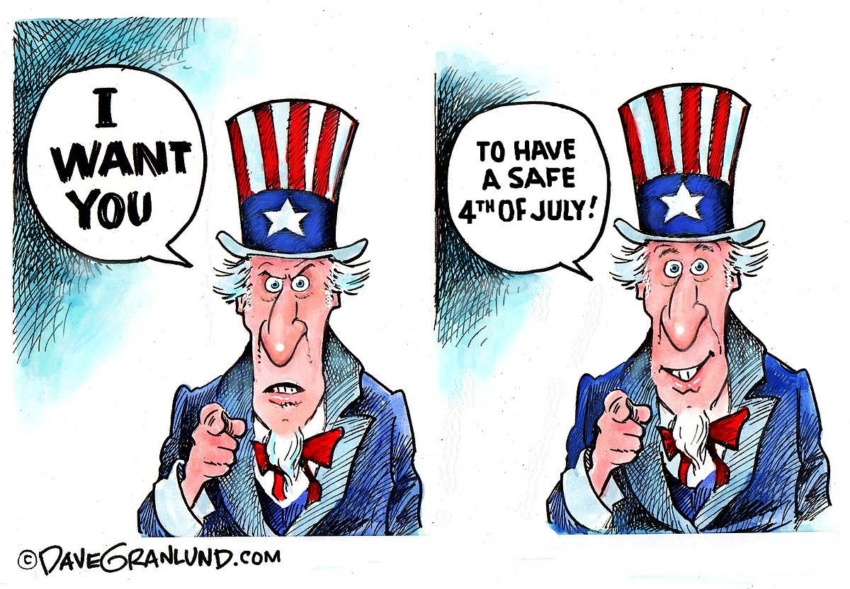 Granlund cartoon: Safe 4th of July | The Arkansas Democrat-Gazette ...