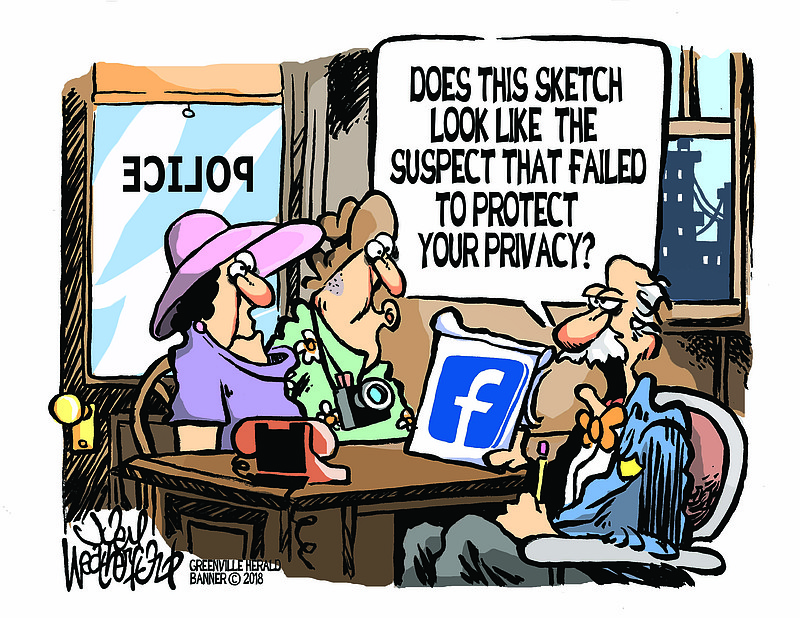 Weatherford cartoon: Privacy protection | Northwest Arkansas Democrat ...