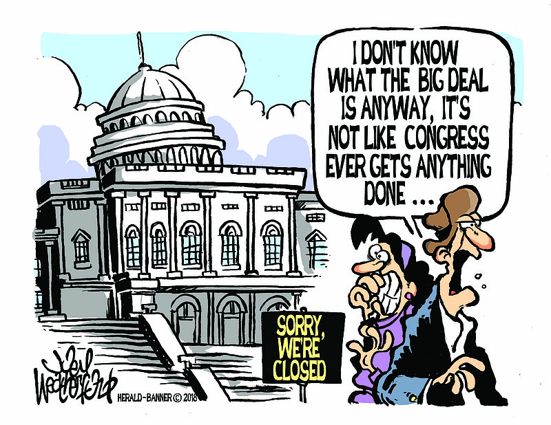 Weatherford cartoon: Congress shutdown | The Arkansas Democrat-Gazette ...