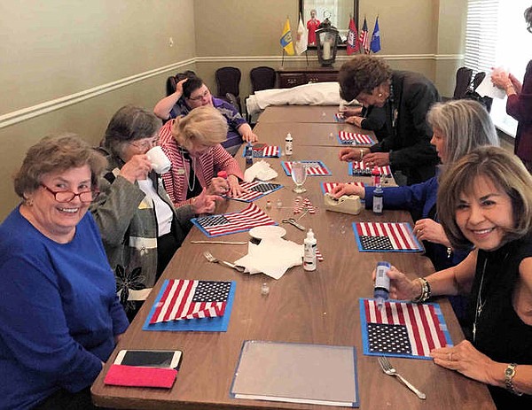 Colonial Dames make Braille flags at working meeting | Northwest ...