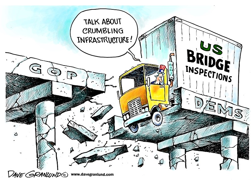 Granlund cartoon: Failing bridges