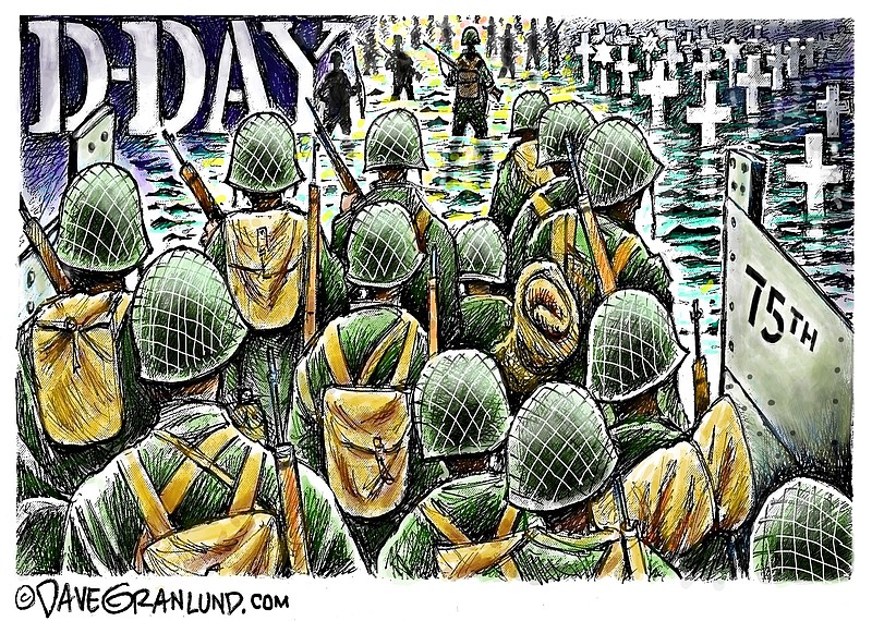 Granlund cartoon: D-Day 75th anniversary
