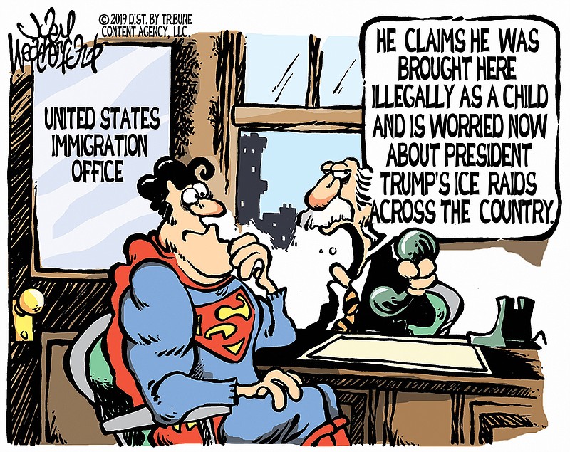 Weatherford cartoon: ICE raids