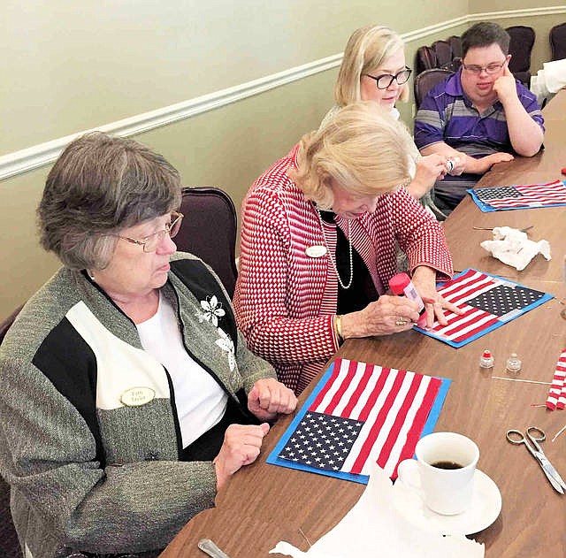 Colonial Dames make Braille flags for students | The Arkansas Democrat ...