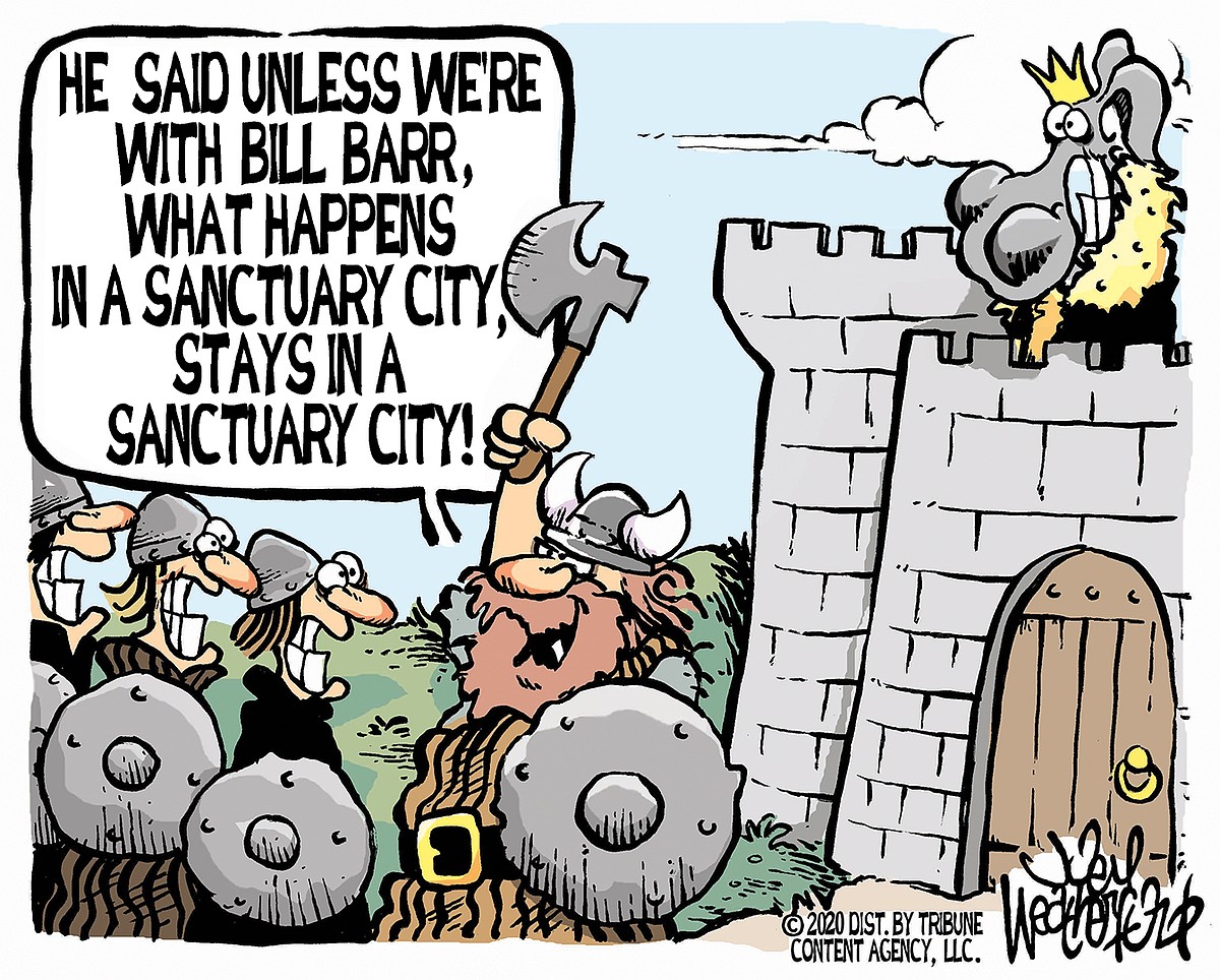 Weatherford cartoon: Sanctuary city siege | Pine Bluff Commercial News