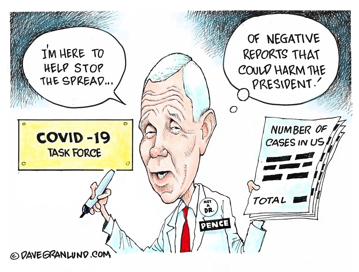 Granlund cartoon: Pence stopping the spread | Pine Bluff Commercial News