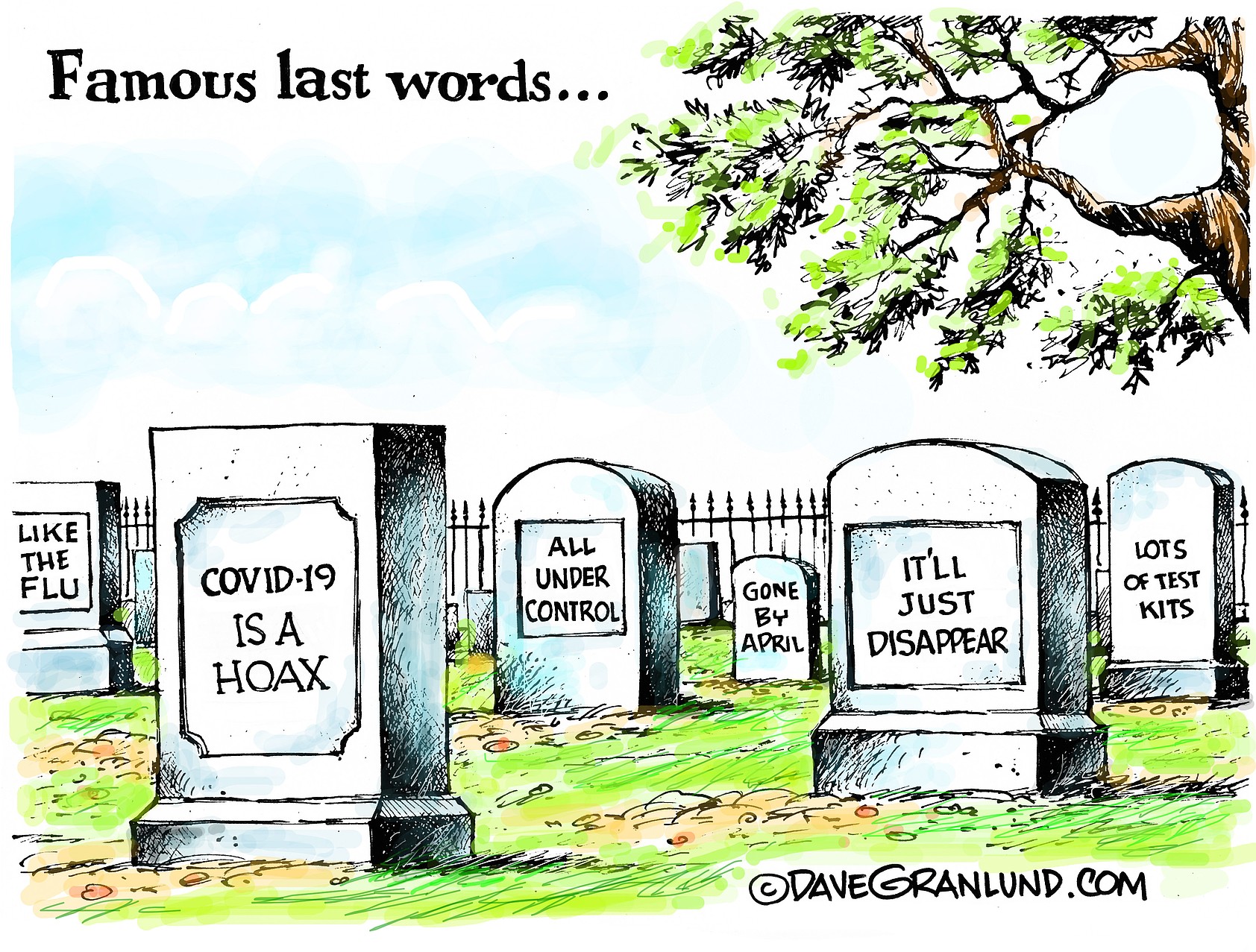 Granlund cartoon: Famous last words | The Arkansas Democrat-Gazette ...