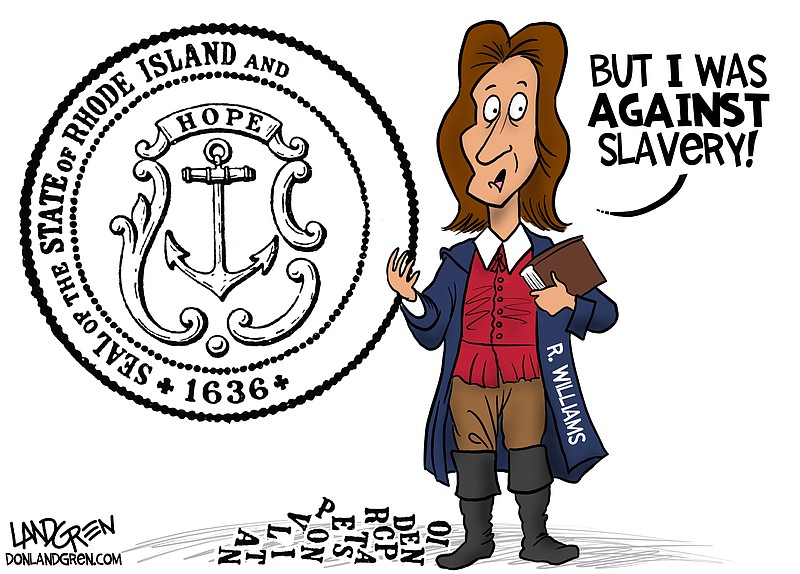 Landgren cartoon: Rhode Island state seal | Northwest Arkansas Democrat ...