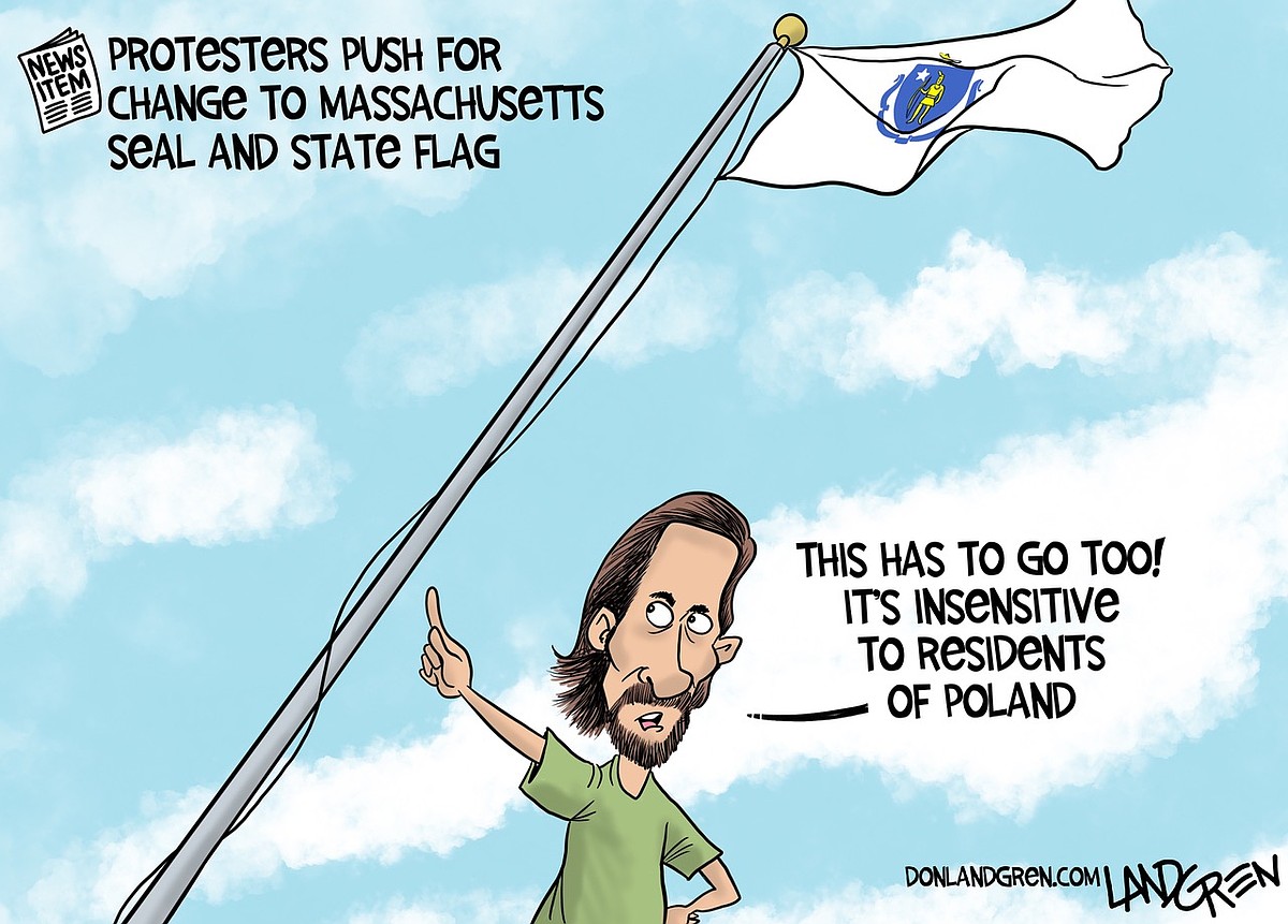 Landgren cartoon: Massachusetts flag | Northwest Arkansas Democrat-Gazette