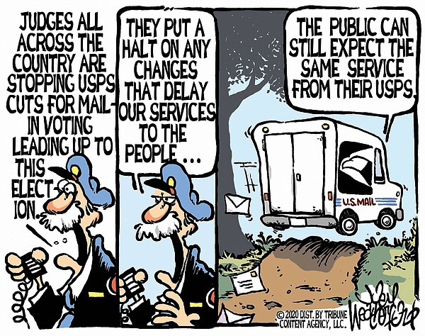 Weatherford cartoon: USPS service | Northwest Arkansas Democrat-Gazette