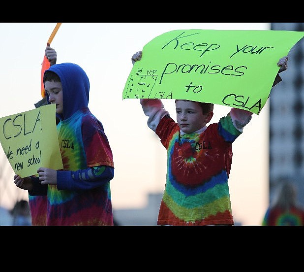 CSLA supporters mass at the Hamilton County Courthouse with a message ...