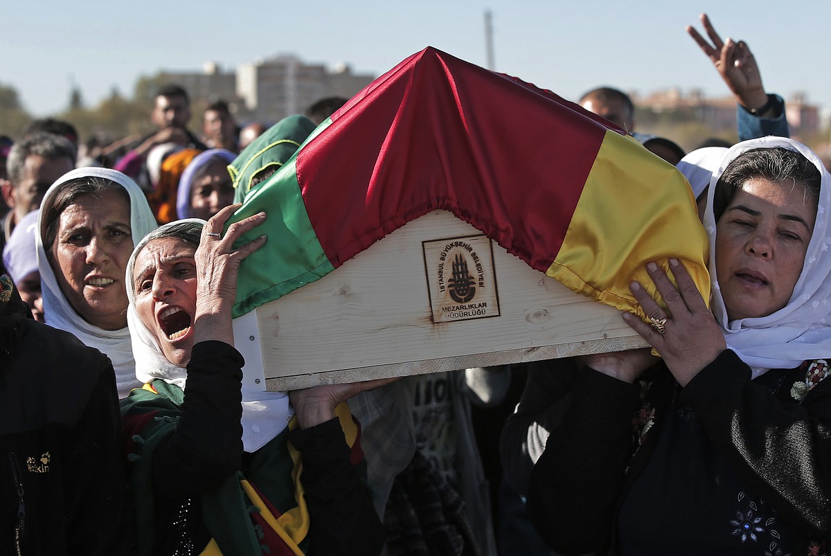 Kurdish fighters killed in Syria buried in Turkey | Chattanooga Times ...