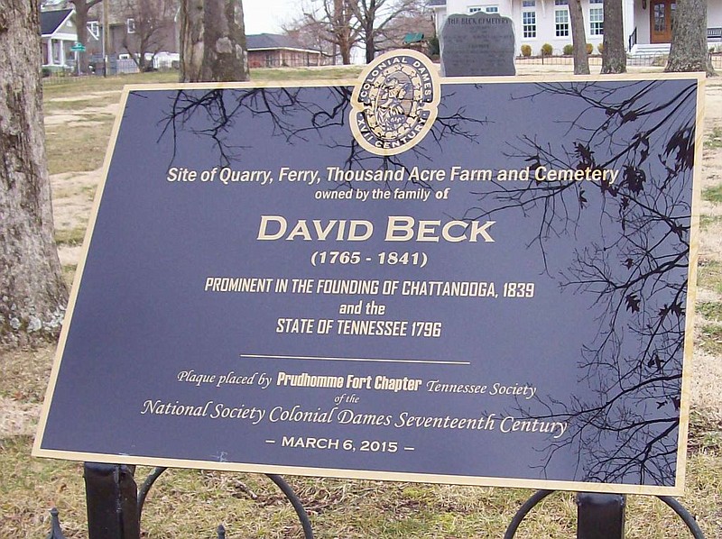 Robbins: Marker commemorates Beck family legacy | Chattanooga Times ...