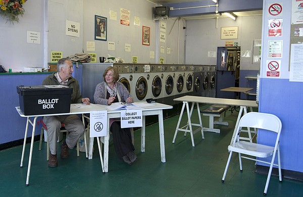 AP PHOTOS: Windmill, Laundromat among weird UK polling stops ...