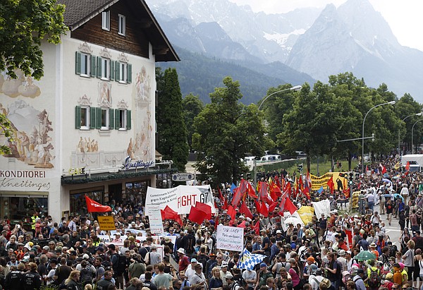 Thousands protest G7 summit in southern Germany | Chattanooga Times ...