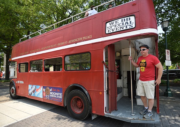 Local double-decker bus gets brief moment to shine in 'Captain America ...
