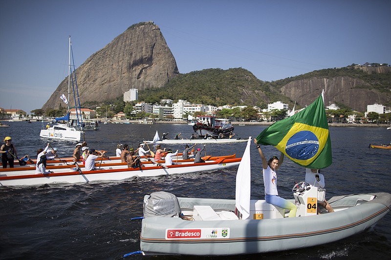 Boat parade in Brazil protests pollution in Olympic venue | Chattanooga ...
